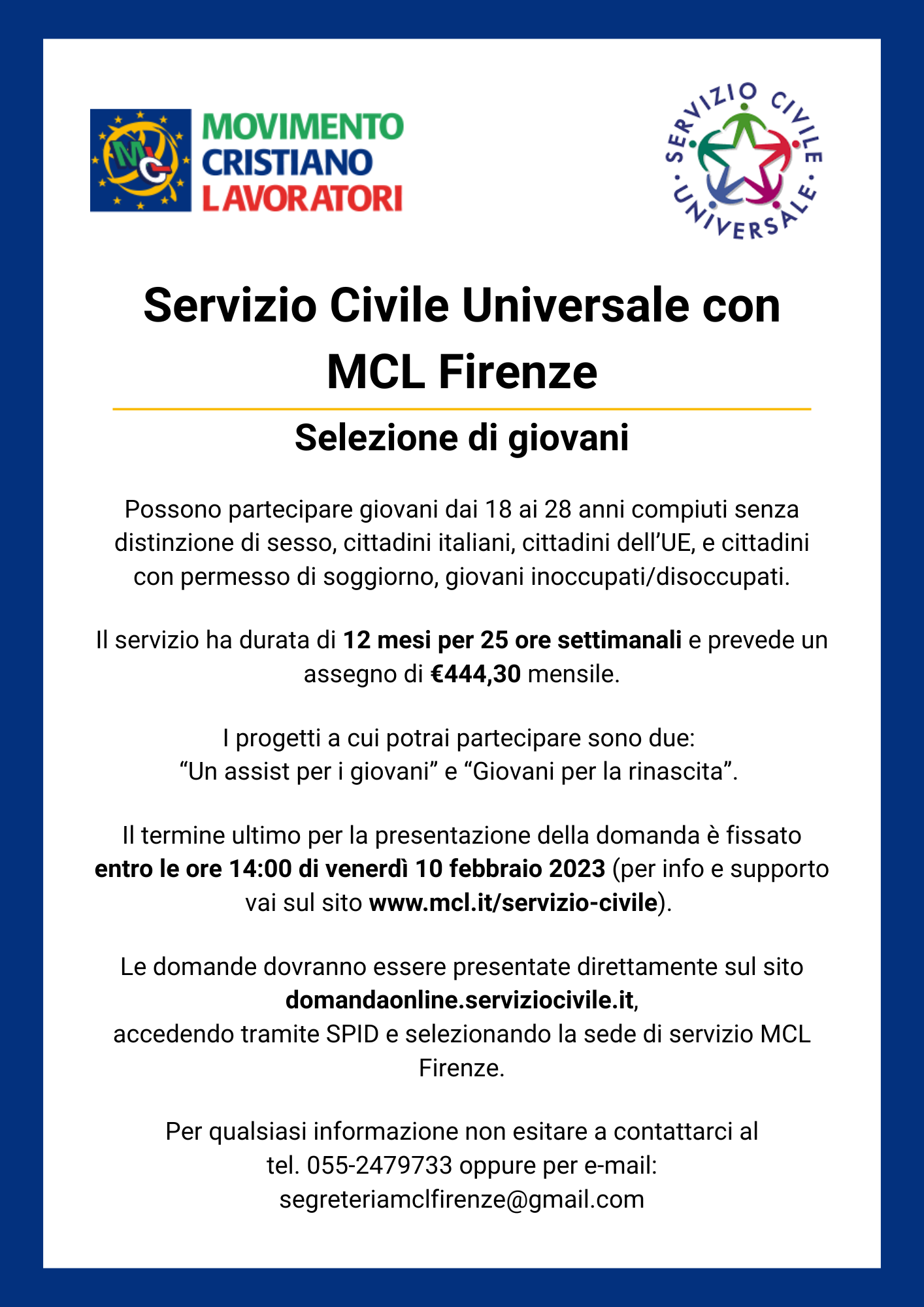 Servizio civile 2023